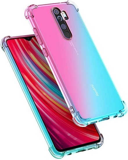 Coque Xiaomi Redmi Note 8 Pro Clear Silicone Souple Dégradé Arc en Ciel ...
