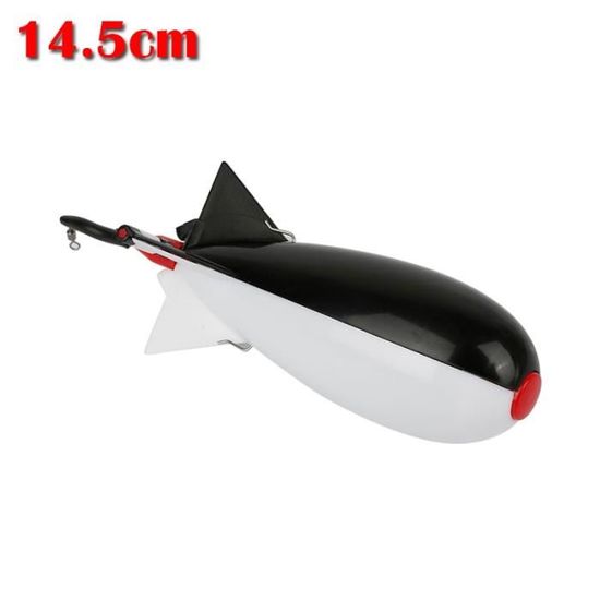 14.5cm Noir Blanc--Carp Fishing Rocket Feeder Large Small Spod Bomb ...