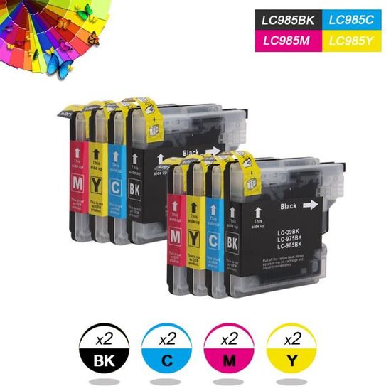 Brother LC985 Cartouches Encre compatible compatible pour Brother DCP ...
