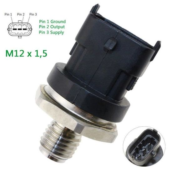 Capteur de pression carburant - BOSCH - 0281006189 - Compatible 2,0 dCi ...