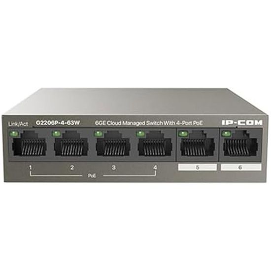 Switch - IP-COM - G2206P - 6 ports Gigabit Ethernet - 4 ports PoE - Cloud management - Cdiscount ...