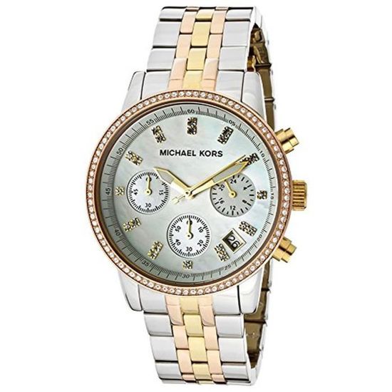 « Montre » Michael Kors Mk5650 Femmes Chronographe Blanc cadran en ...