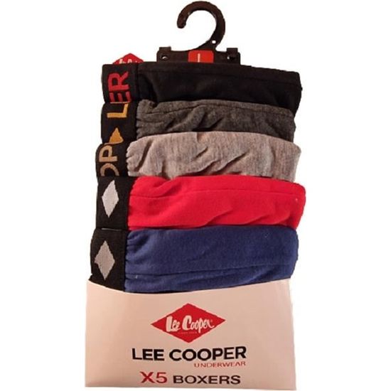 LEE COOPER Lot de 5 Boxer homme Multicolore Multicolore - Cdiscount ...