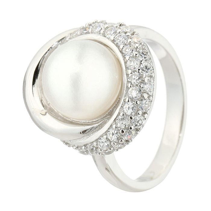 NACRE DE PERLE Bague Femme - Achat / Vente bague - anneau NACRE DE ...