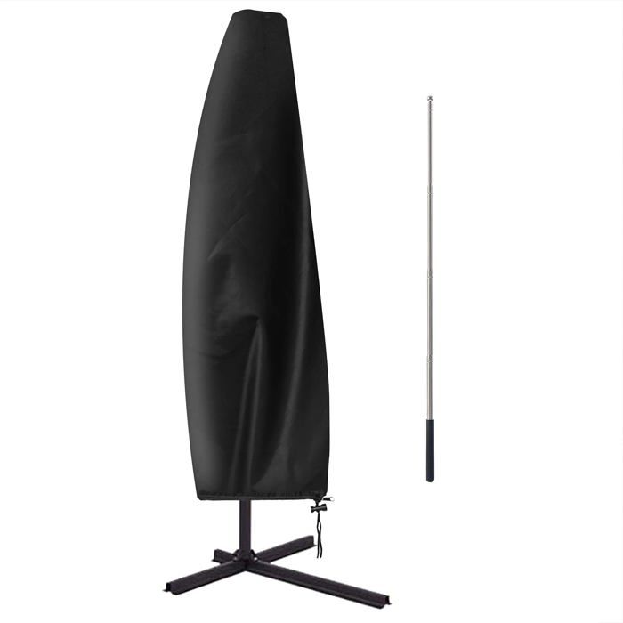 Housse de Protection pour Parasol avec Tige Télescopique, Couverture ...