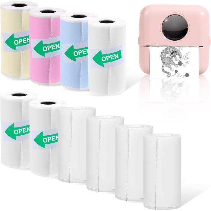 10 Rolls Thermal Paper Photo Printer s Paper Thermal Printer ...