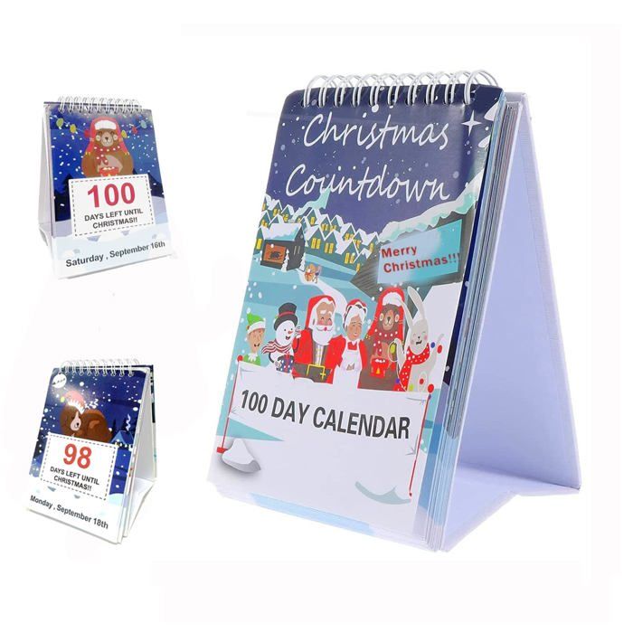 Calendrier de l'Avent de 100 jours avant Noël 2025, calendrier de ...