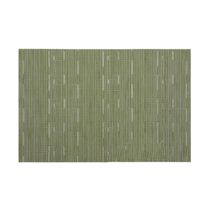Tapis de table de couleur unie à grain de bambou avec isolation ...