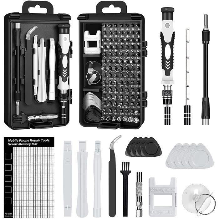 120 en 1 Mini Set Tournevis Precision Kit Tools Petit Boite Tournevis ...