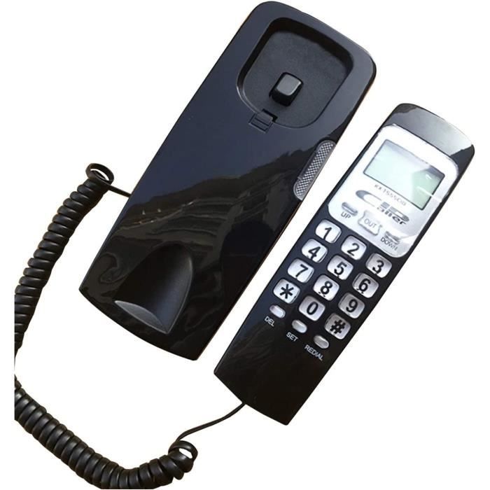 Téléphone Fixe Filaire Mural - Téléphone Filaire - Date Et Heure Avec Identification De L ...