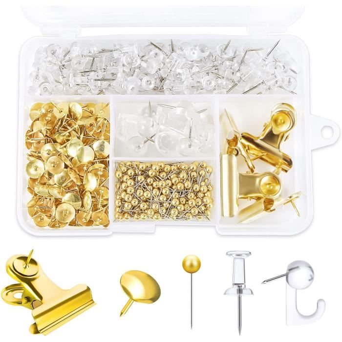 310 Pièces Punaises, Punaises Tableau Liège avec Étui en Plastique ...