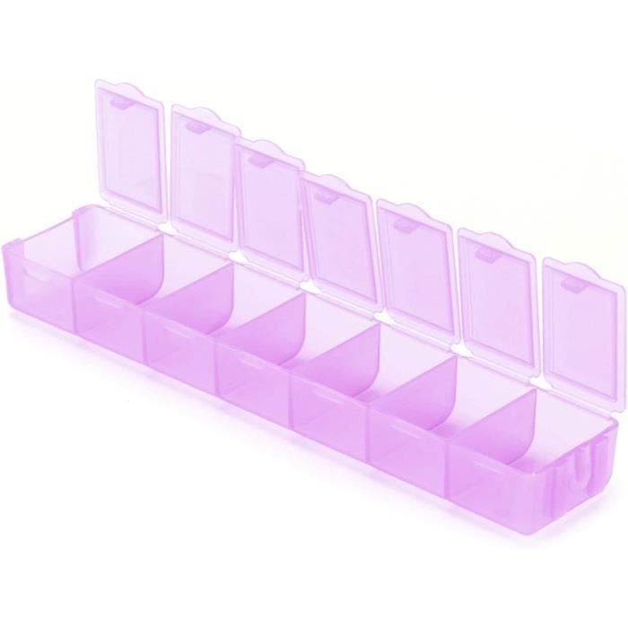 Mini Boîtes De Rangement Transparentes Avec 7 Grilles, Boîtes De ...