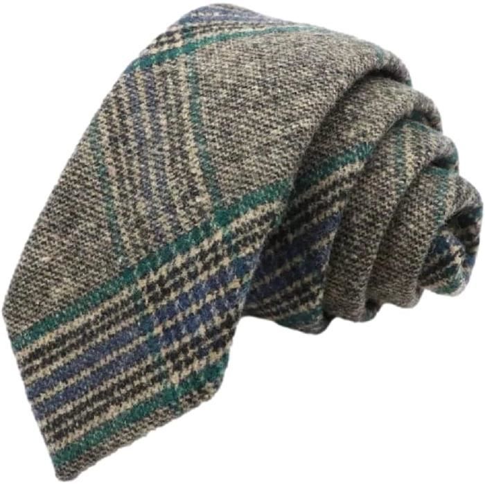 Cravate Traditionnelle En Tweed À Chevrons En Laine À Carreaux Au ...