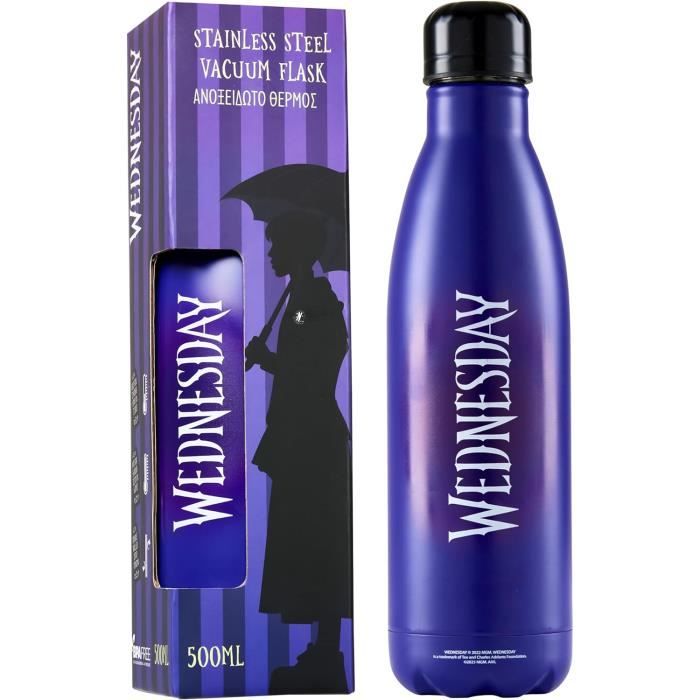 Gourde Mercredi Addams Bouteille Isotherme Enfant Ado 500 Ml Anti Fuite ...