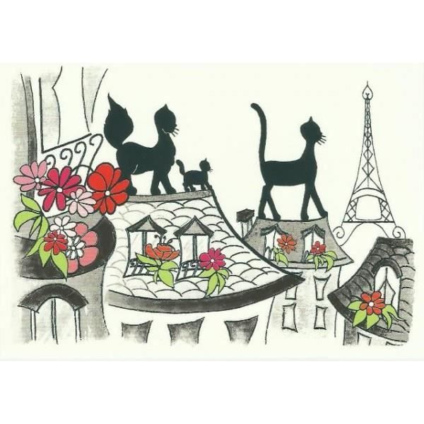Carte Postale Chats à Paris - Cdiscount Beaux-Arts et Loisirs créatifs