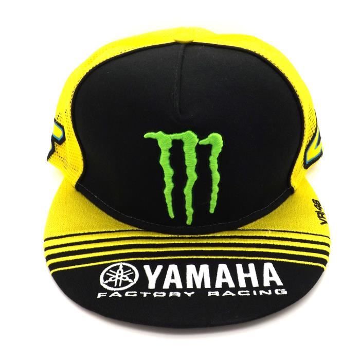 Valentino Rossi Monster Energy VR46 Sponsors Trucker Flat Peak Cap 2015 ...