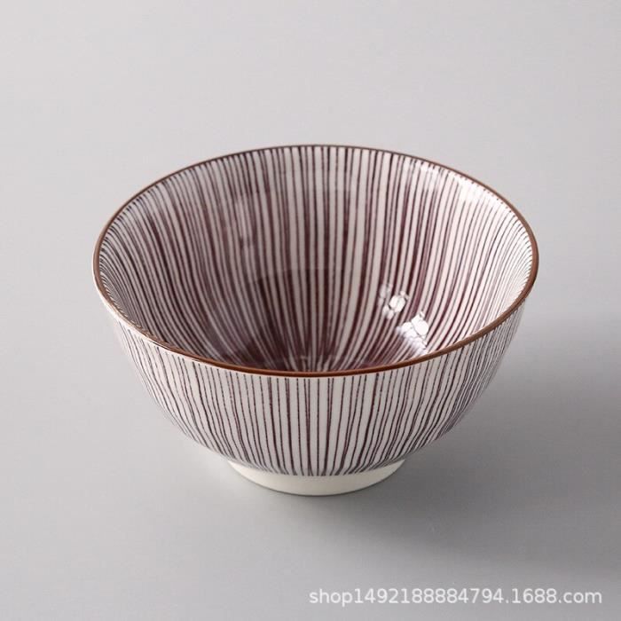 Bol,Bol de riz en céramique,petit bol de ménage et bol à salade en ...