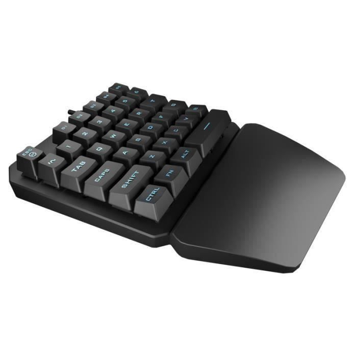 Mini Gaming clavier simple main ergonomique 7colors filaire 36 Touches ...