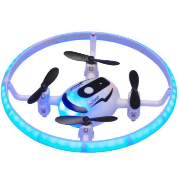 Drone - DENVER - Dron Avec Lud Led - Quadricoptère - Blanc - Autonomie ...