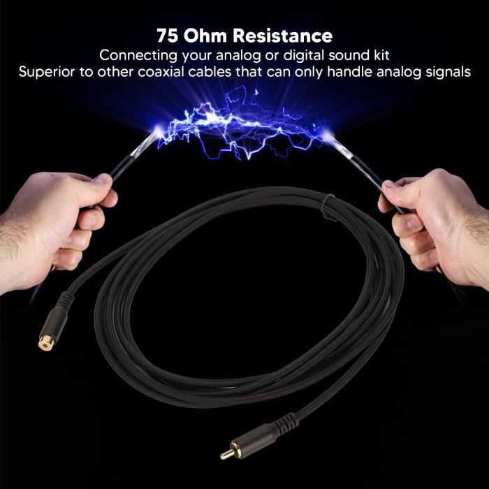 MSA Male To Female Cord, Digital Analog Sound Gold Plated Plug ...