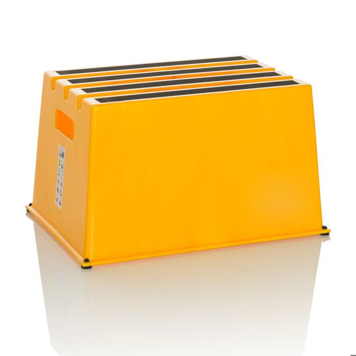 Tabouret marchepied - hjh OFFICE - TIO-E1 - Jaune - Plastique ...
