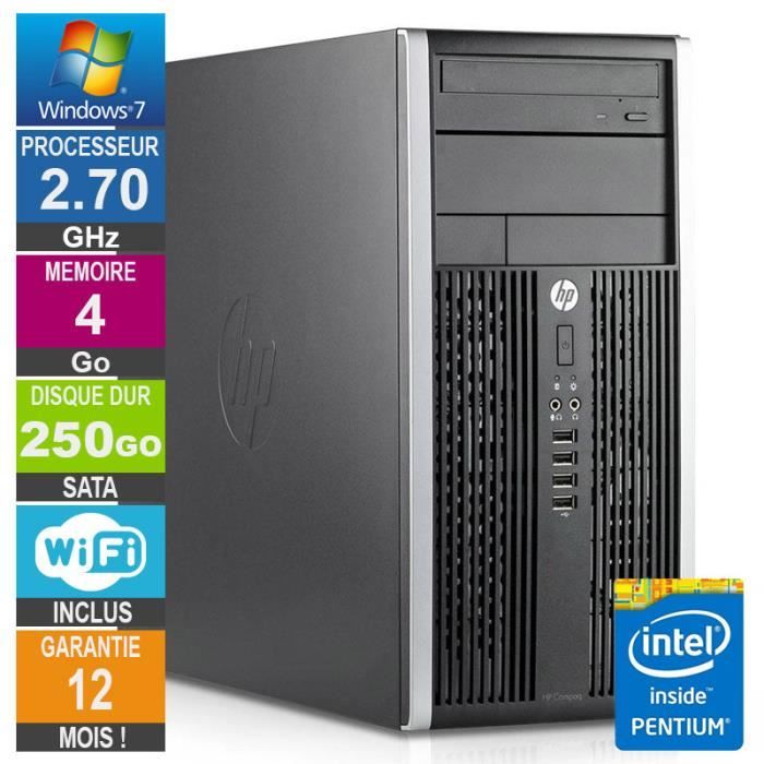 PC HP Pro 6200 MT Pentium G630 2.70GHz 4Go/250Go Wifi W7 - Cdiscount ...