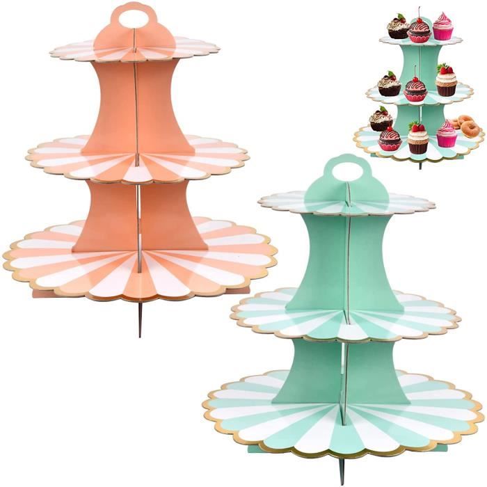 Presentoir A Gateau - Limics24 - Présentoirs À Gâteau Carton 3 Étages ...