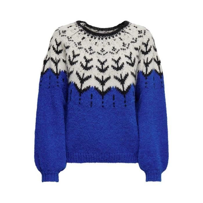 Pull Only Myrra Bleu pour Femme Blue - Cdiscount Prêt-à-Porter