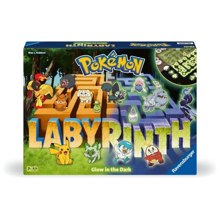 Labyrinthe Pokémon, Jeu de société classique, Glow in the Dark, Pour ...