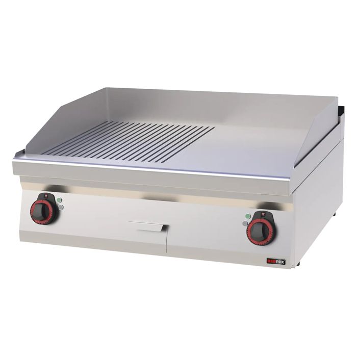 Plaque de cuisson 80x51 électrique chromée combinée sans soubassement ...
