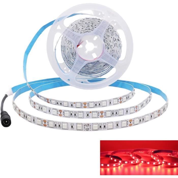 Ridgetube 12V Ruban À Led Rouge 620Nm, 5 Mètres Ip20 Non Etanche 300 ...