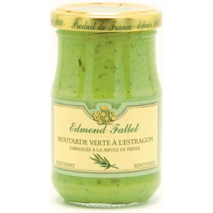 EDMOND FALLOT Moutarde Verte à l'Estrago ocal 210 g23 - Cdiscount Au ...