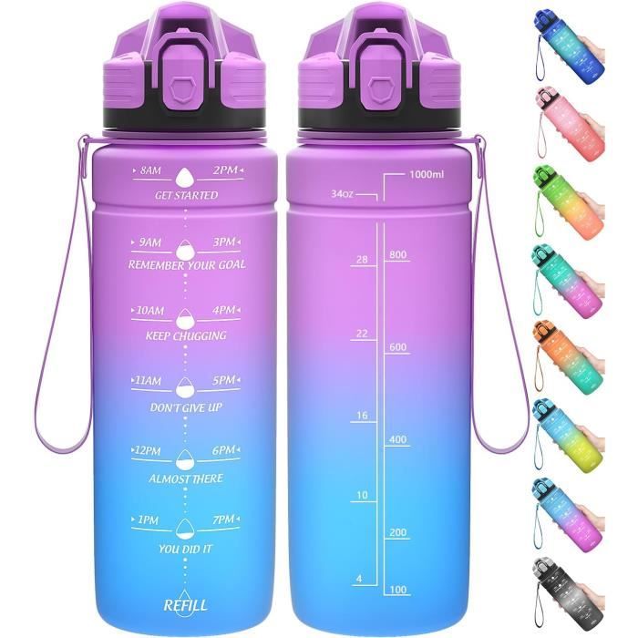 Gourde Enfant, 500Ml-700Ml-1L-1,5L, Sport Gourde, Bouteille D'Eau Reutilisable Étanches Sans Bpa ...