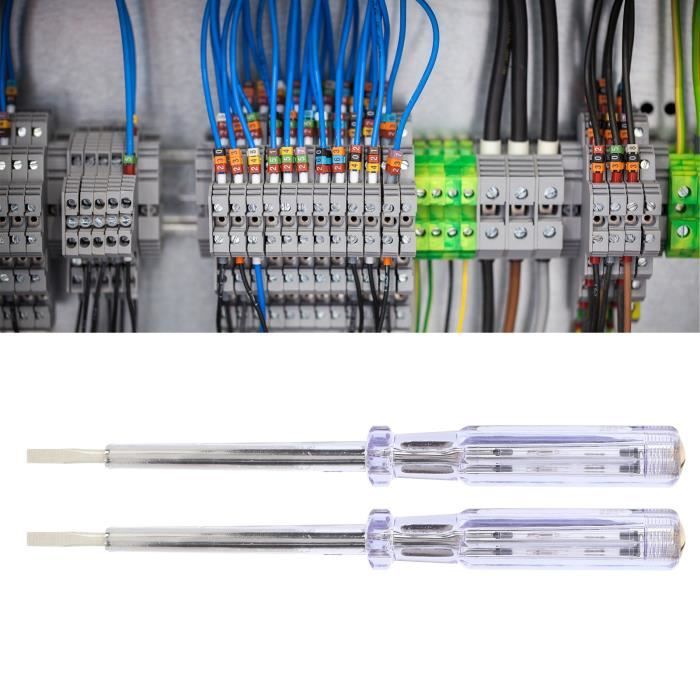 Crayon de test électrique VBESTLIFE AN-G93 - Tournevis plat - Auto ...