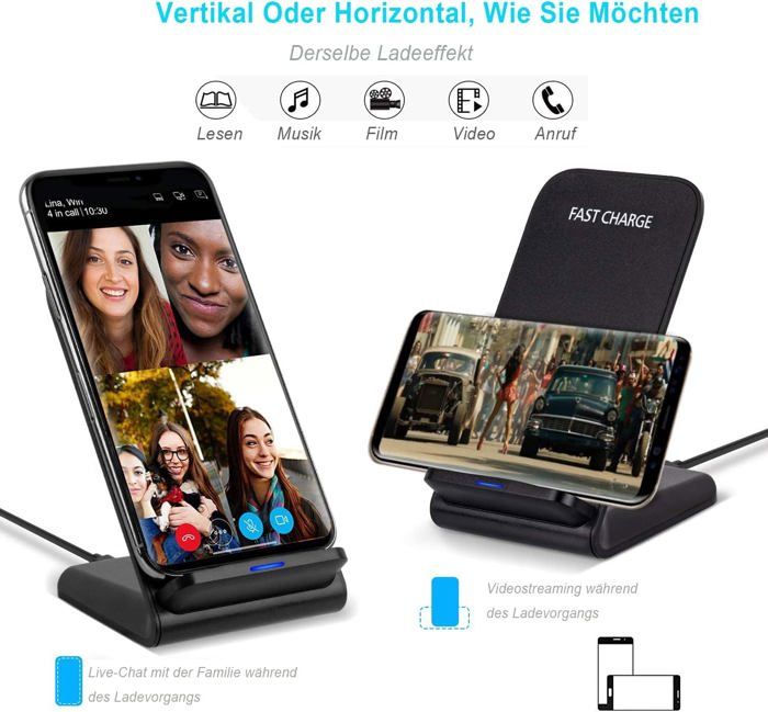 Chargeur Induction Sans Fil Pour Samsung Galaxy S24,S24 Ultra,S23,S22 ...