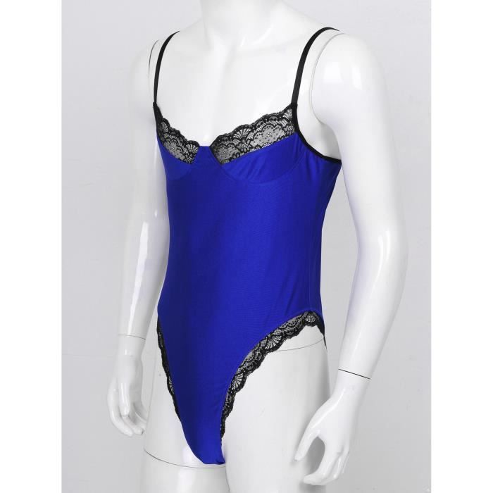 Inhzoy Body String Homme Sissy Sous-Vêtement Maillot de Corps Erotique ...