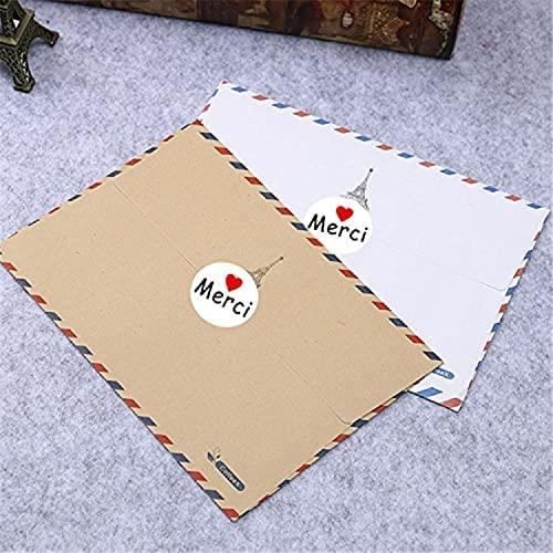 1000 etiquette autocollante merci, 25mm Thank You Sticker Merci Label ...