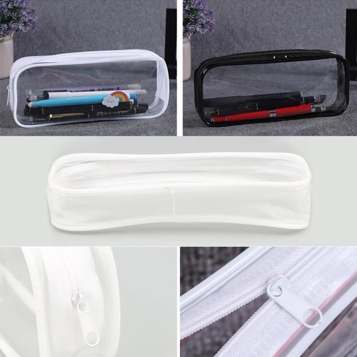 4 Pièces Trousse Transparente,Trousse De Toilette Transparente,Trousses ...