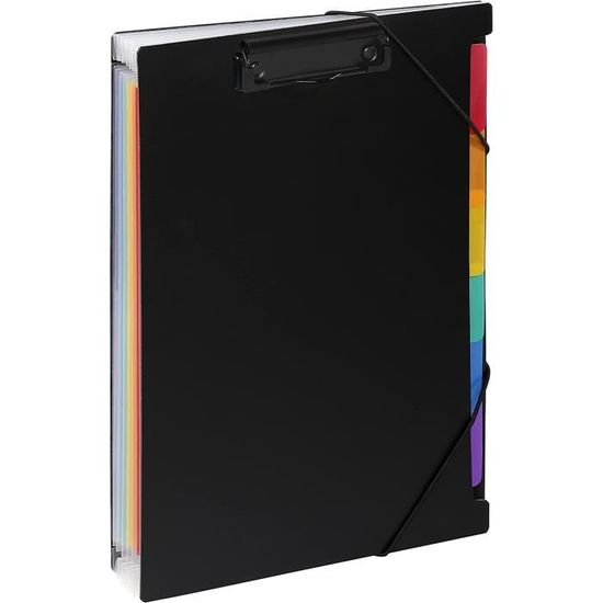 Trieur extensible 6 positions A4 avec Porte-bloc - Trieur Rainbow Class ...