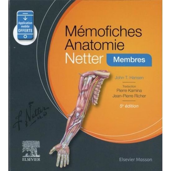 Mémofiches Anatomie Netter. Membres, 5e édition - Cdiscount Jeux - Jouets