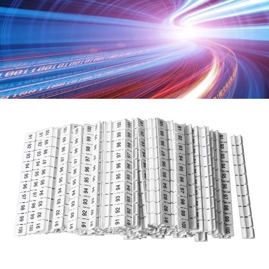 Étiquette de marquage du bornier - CIKONIELF - Série ZB - Nylon - 100 ...