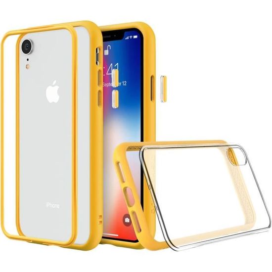 RhinoShield Coque Compatible avec iPhone XR | Mod NX - Jaune ...