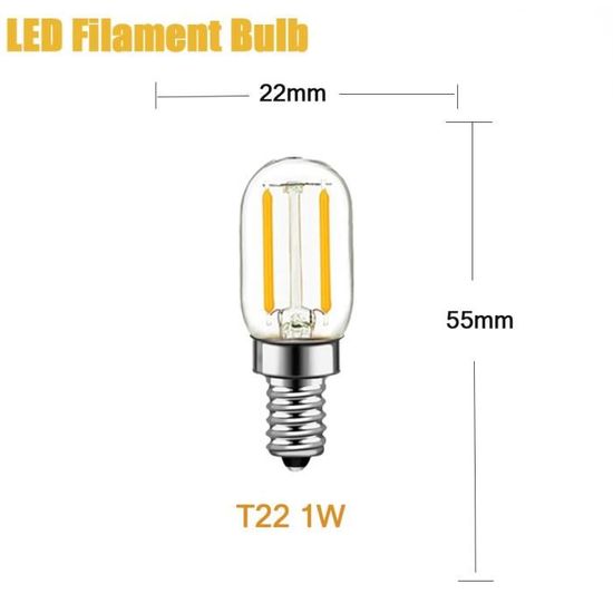 AMPOULE LED,T22 E14-E14 E27-warm white-DC 24V--Lampe Led à Filament ...