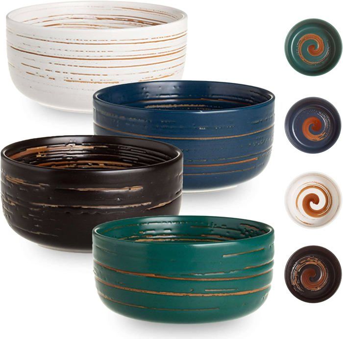 Grand Bol Petit Dejeuner Bols Lot De 4 Poke Bowl Vaisselle Bol Soupe ...