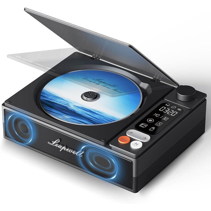 Lecteur Cd Portable, Lecteur Cd Bluetooth Enfant Avec Haut-Parleur ...