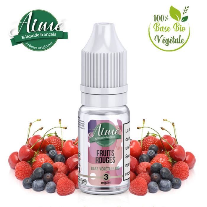 Pack 20 E-liquides Aimé Bio Fruits Rouges - 11mg - Cdiscount Au quotidien