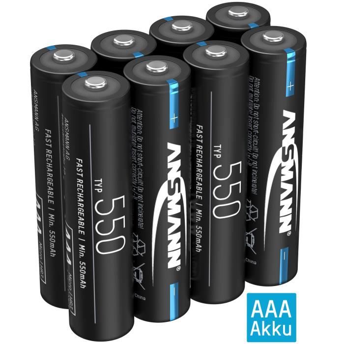 Pile ANSMANN AAA 550mAh NiMH 1.2V - rechargeable avec faible auto ...