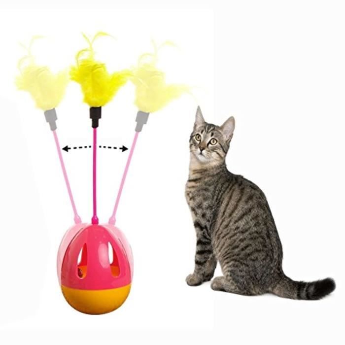 Mecanique XNOXG chaton jouets chat gobelet jouet plume tourbillon chat ...