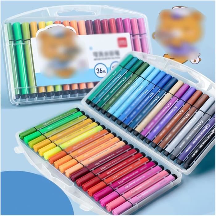 Feutres Coloriage Ensemble De Stylos À Colorier À Pointe Feutre Lavable ...