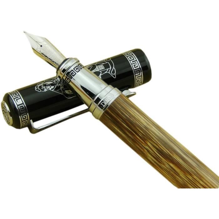Duke Confucius Stylo-Plume En Soie De Bambou Doré, Pointe Moyenne ...